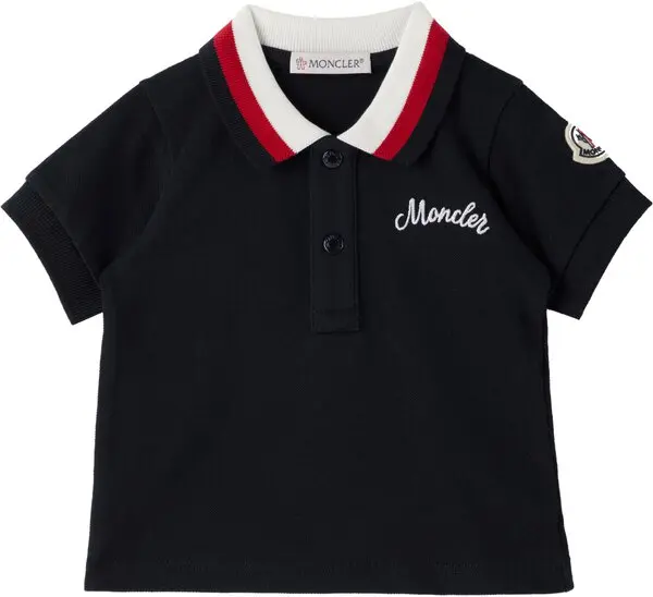 Moncler Embroidered Logo Polo Shirt