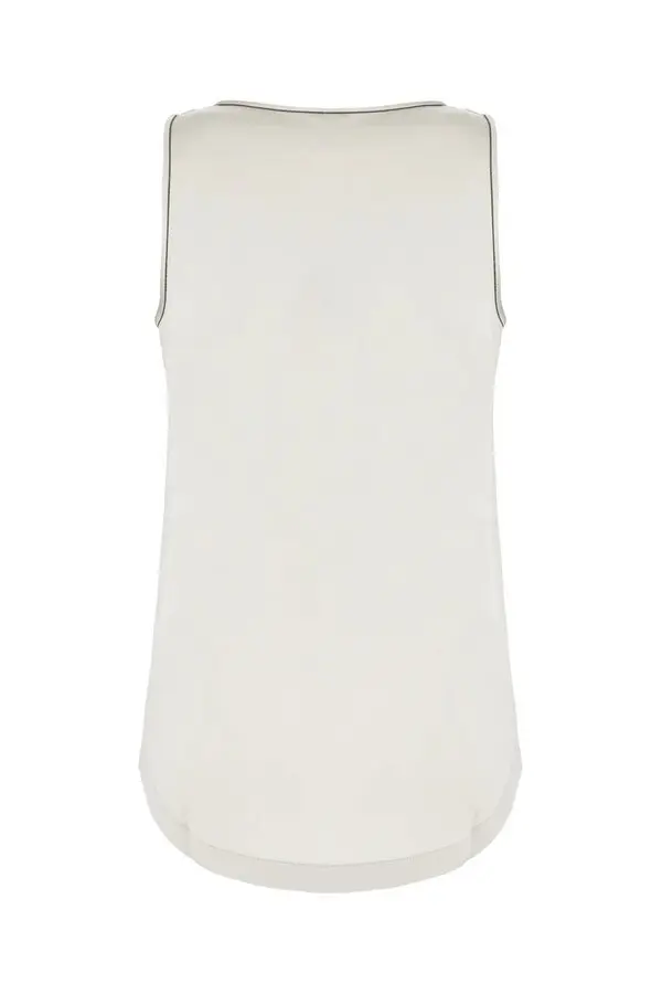 Brunello Cucinelli Embellished Satin Top - No