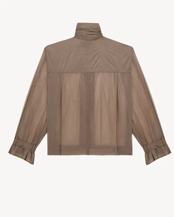 Saint Laurent Lavallière Nylon Coat