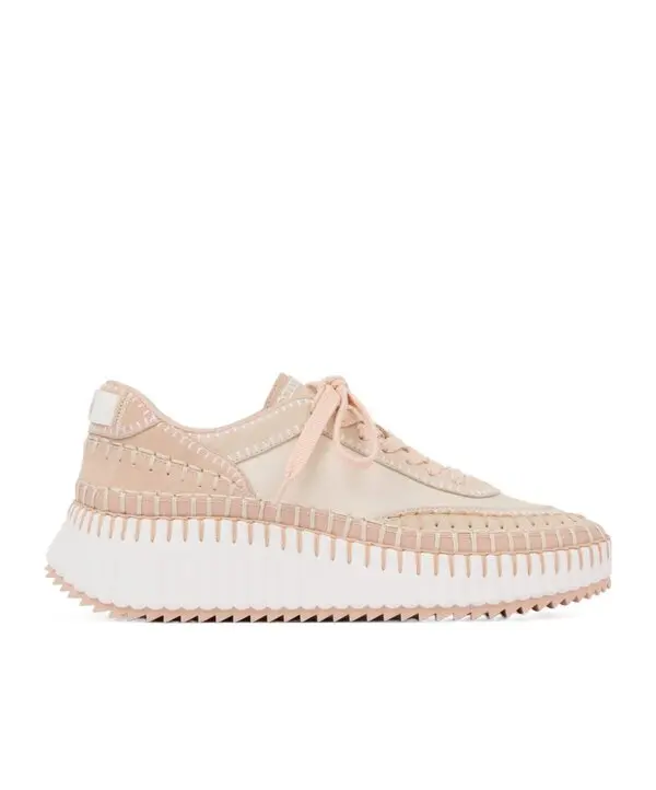 Chloé Nama Low Top Sneakers - Nude