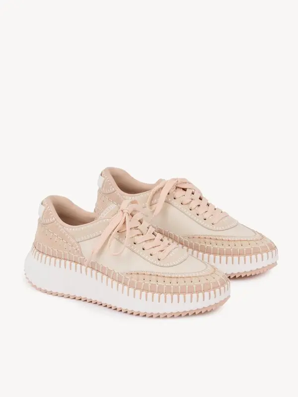 Chloé Nama Low Top Sneakers - Nude