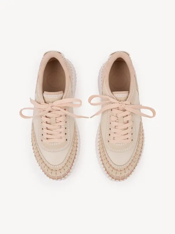 Chloé Nama Low Top Sneakers - Nude