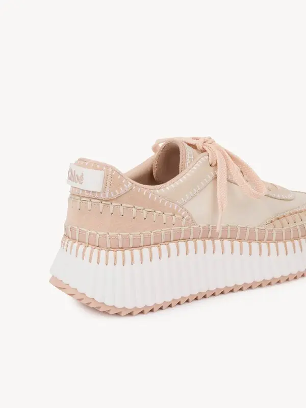Chloé Nama Low Top Sneakers - Nude