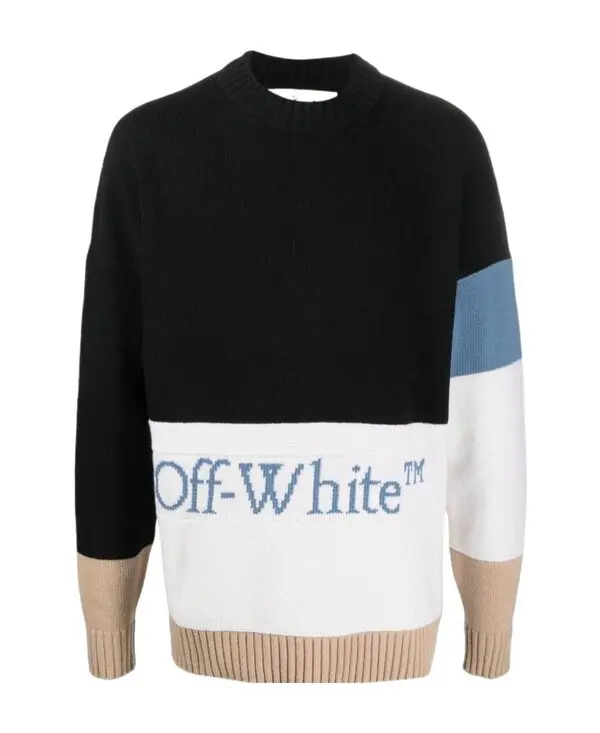 Off-White Colour-block Knitted Sweater