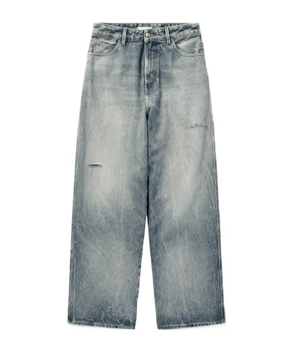 1989 STUDIO Wide-leg Jeans With Washed Effect - Blue
