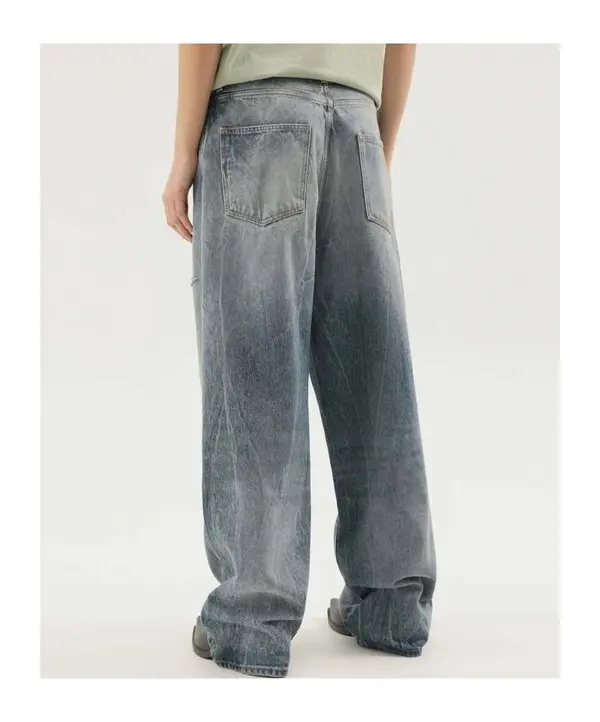 1989 STUDIO Wide-leg Jeans With Washed Effect - Blue