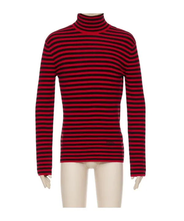 Valentino Garavani Striped High Neck Sweater