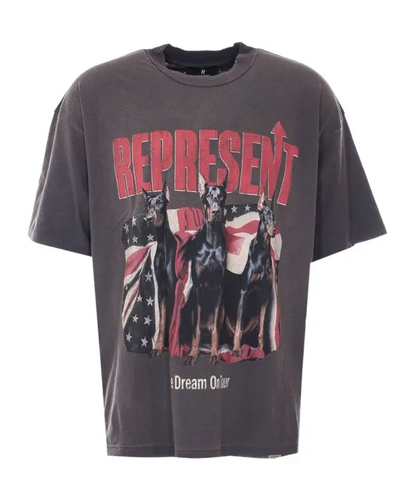 REPRESENT Dream On Tour Graphic T-shirt - Black