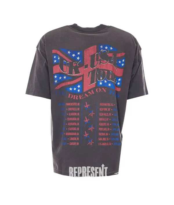 REPRESENT Dream On Tour Graphic T-shirt - Black
