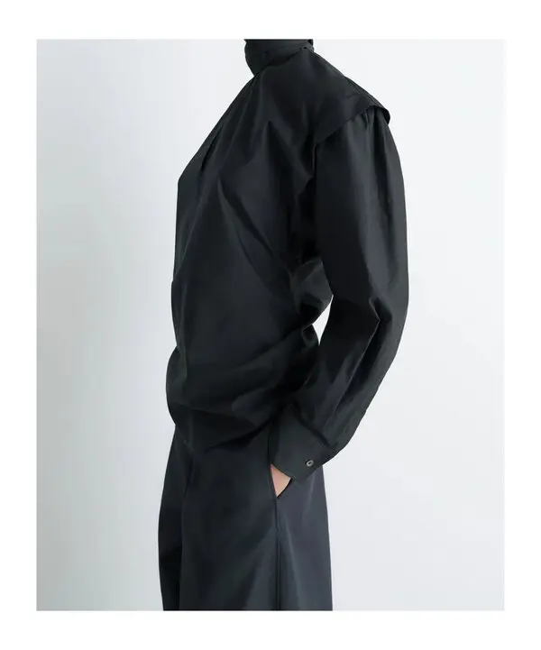 LEMAIRE Ascot Blouse In Washed Cotton-silk Blend
