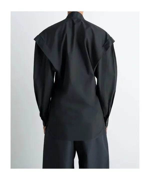LEMAIRE Ascot Blouse In Washed Cotton-silk Blend