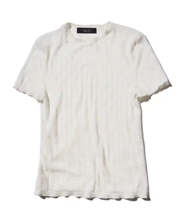 Gucci Gg Devoré T-shirt - White