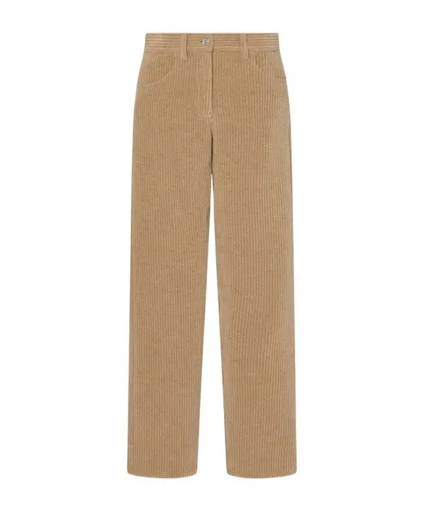 THE ROW Clair High-waisted Corduroy Pants - Green