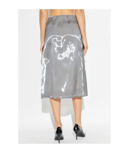 Fabiana Filippi High-waisted Glossy Midi Skirt