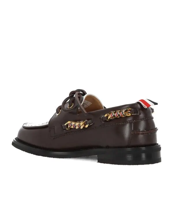 Thom Browne Chain-detailed Lace-up Shoes
