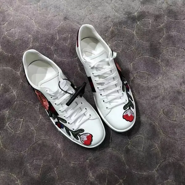 Gucci Ace Embroidered Floral Sneakers