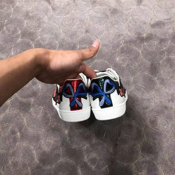 Gucci Ace Embroidered Floral Sneakers