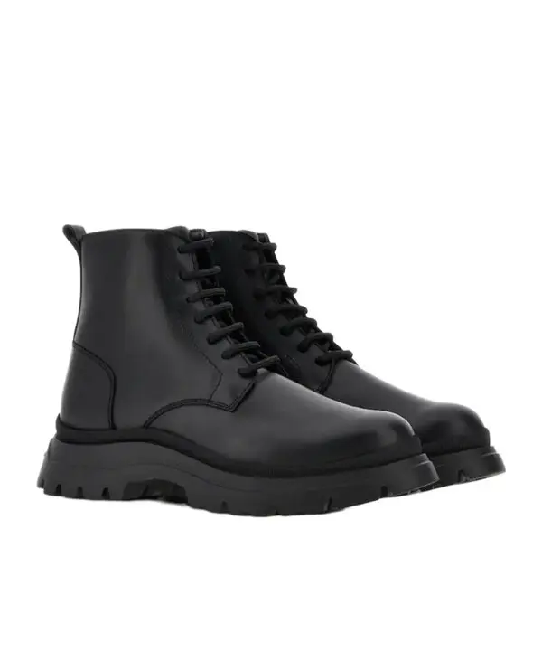 Hogan H692 Combat Boots - Black