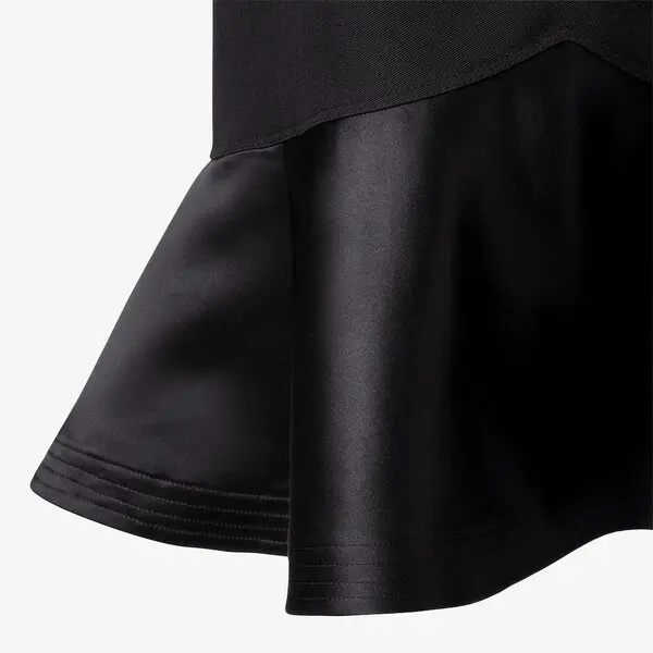 Fendi High Waist Peplum Hem Midi Skirt