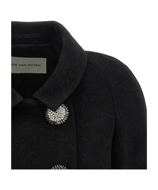 Dries Van Noten Double-breasted Embellished Jacket - Black
