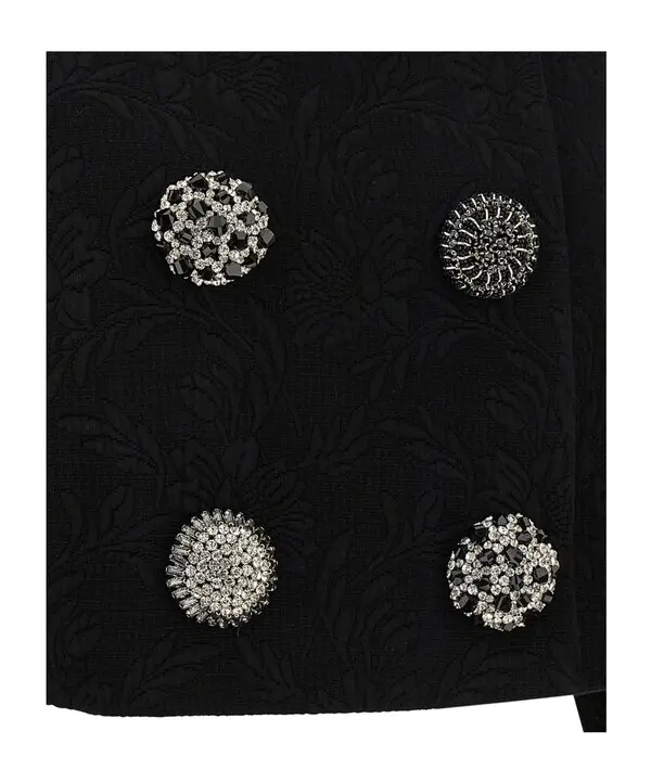 Dries Van Noten Double-breasted Embellished Jacket - Black