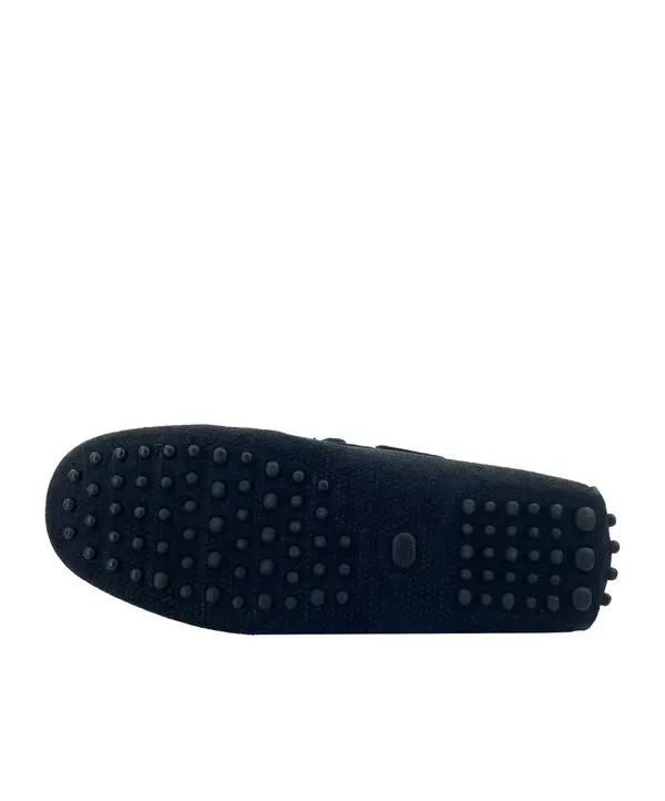 Emporio Armani Round Toe Loafers With Tie Fastening