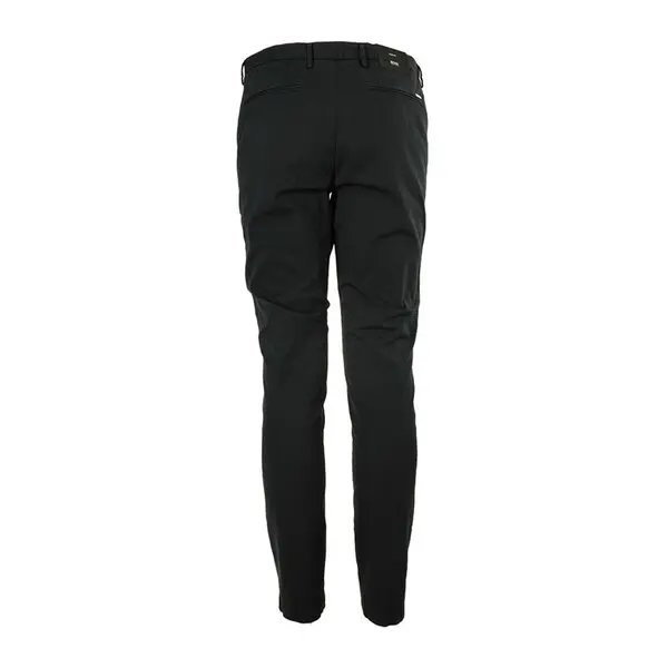 Hugo Boss Slim Fit Casual Pants With Belt Detail - Black