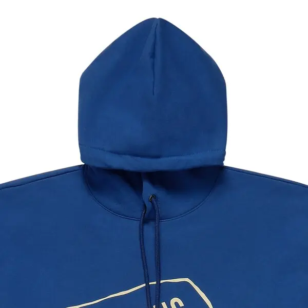Opening Ceremony Warped Logo Printed Hoodie - Blue