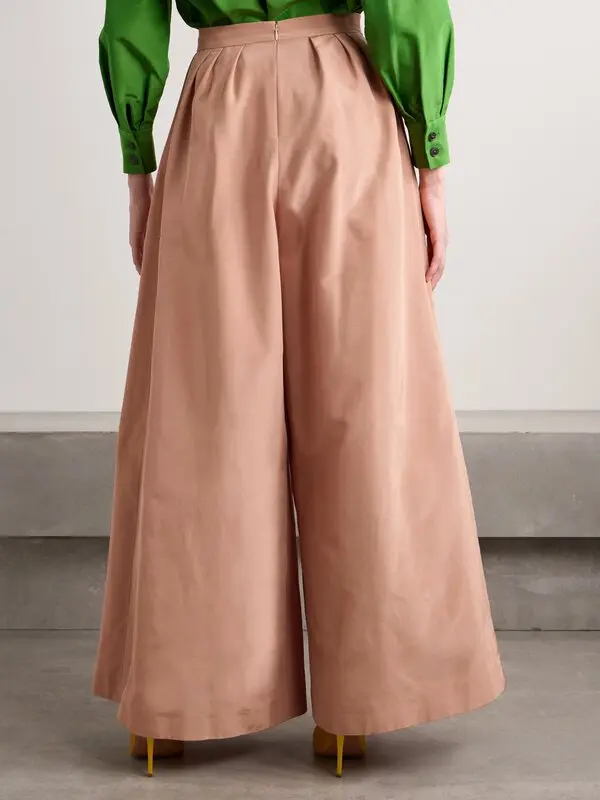 Carolina Herrera Pleated Wide-leg Trousers