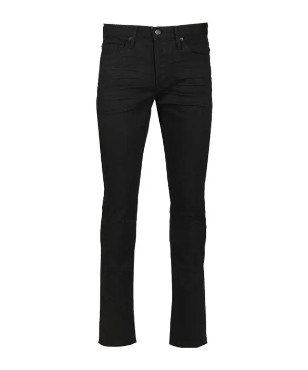 TOM FORD Stretch Ruched Slim Fit Jeans - Black