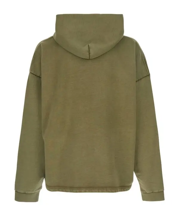 REPRESENT Kangaroo Pocket Logo Hoodie - Green