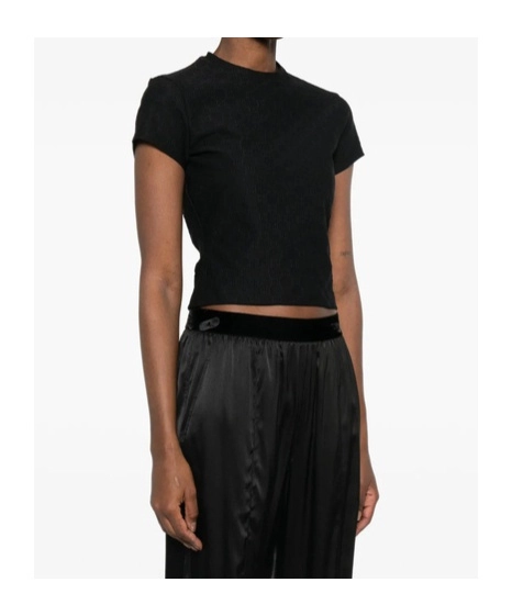 Gucci Monogram Embossed Short Sleeve T-shirt