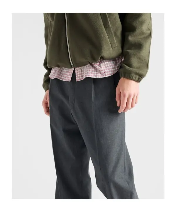 Prada Pleated Wool Trousers