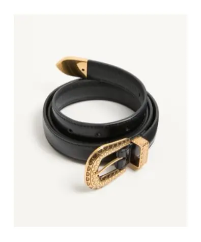 Valentino Garavani Vlogo Signature Buckled Belt - Black