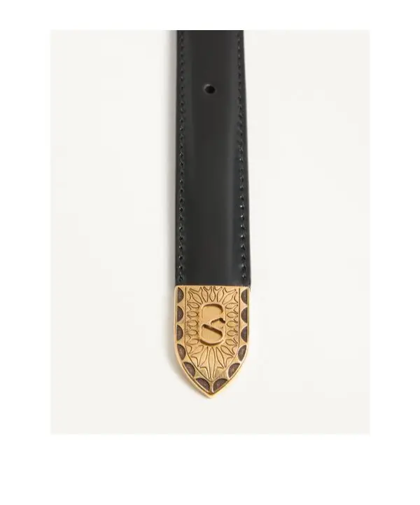 Valentino Garavani Vlogo Signature Buckled Belt - Black