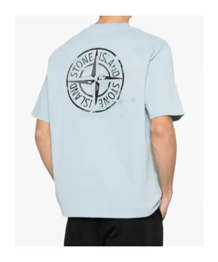 Stone Island Camo Compass Printed Crewneck T-shirt