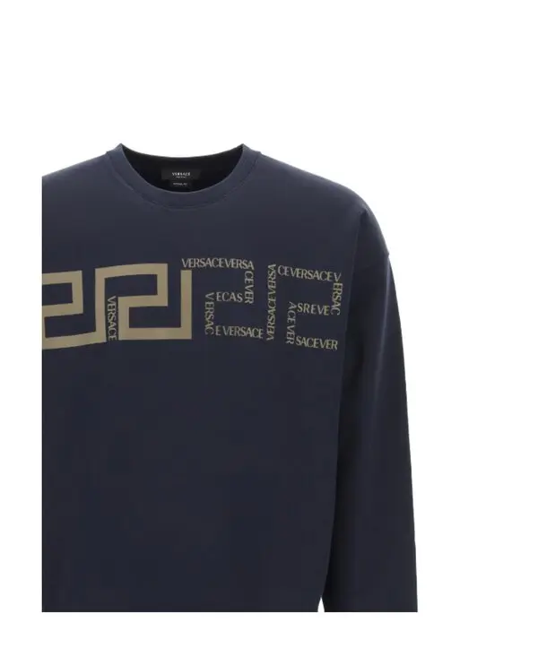 Versace Greca Print Crewneck Sweatshirt