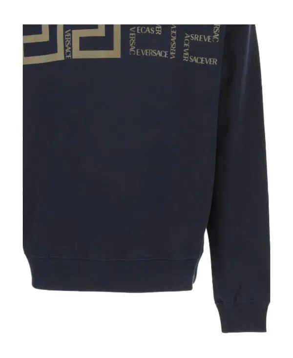 Versace Greca Print Crewneck Sweatshirt