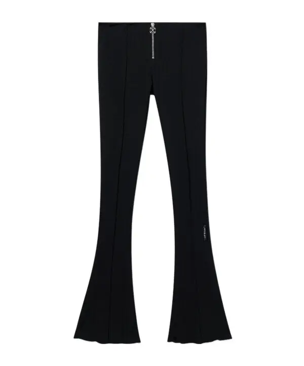 Off-White Slim Fit Flared Jersey Pants