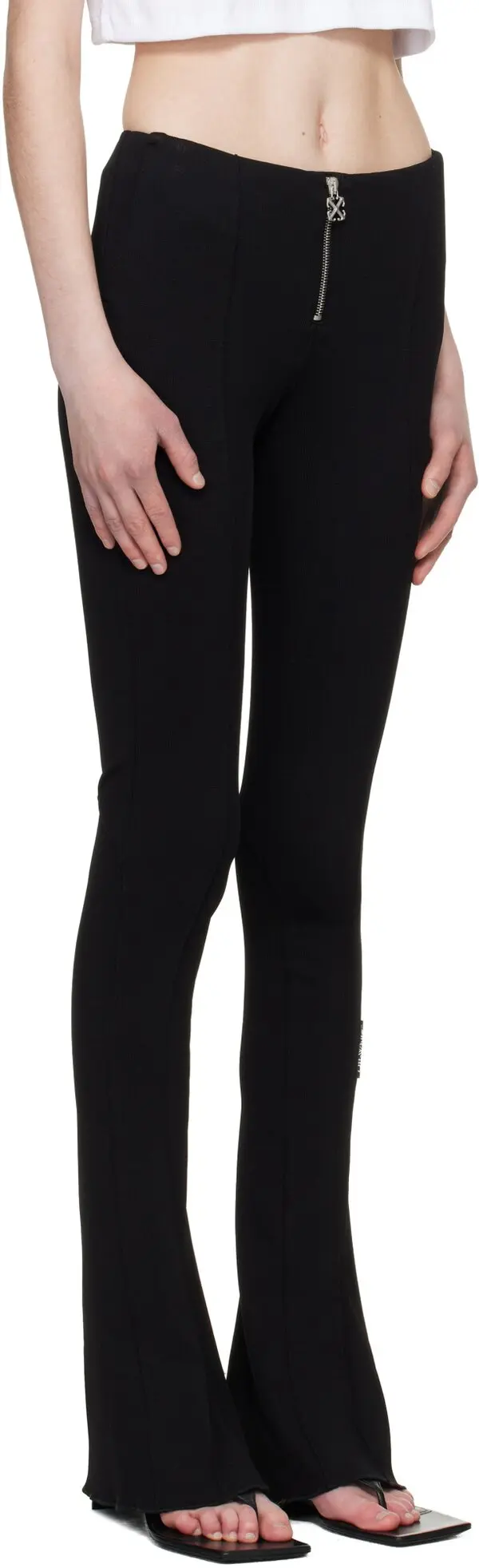 Off-White Slim Fit Flared Jersey Pants