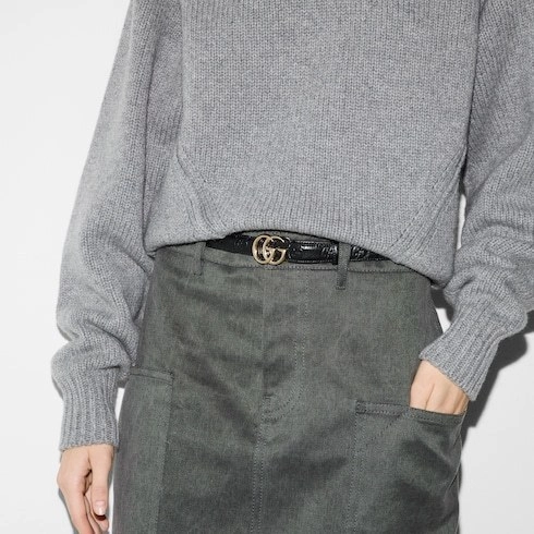 Gucci Gg Marmont Thin Belt
