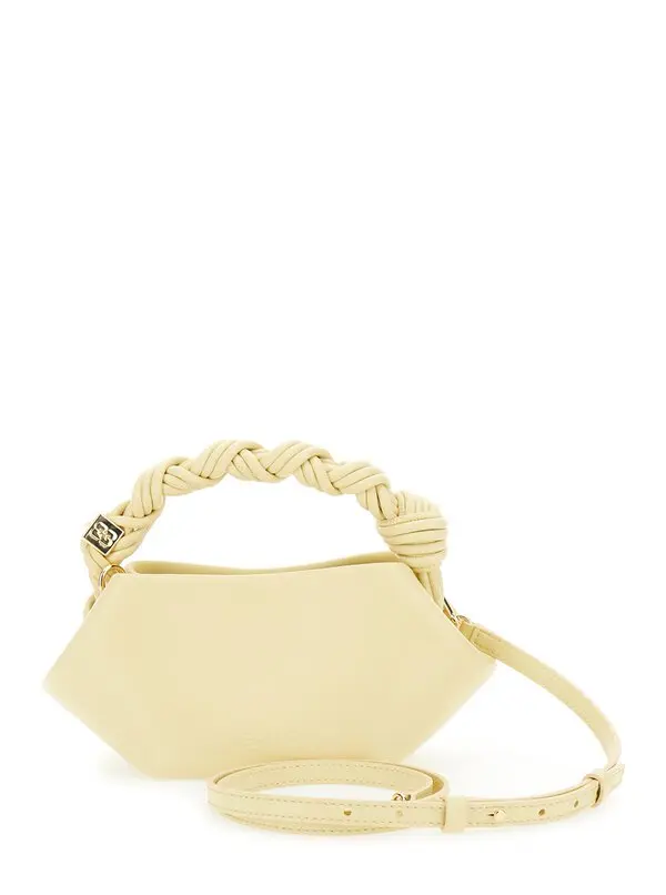 GANNI Small Bou Mini Tote Bag - Nude