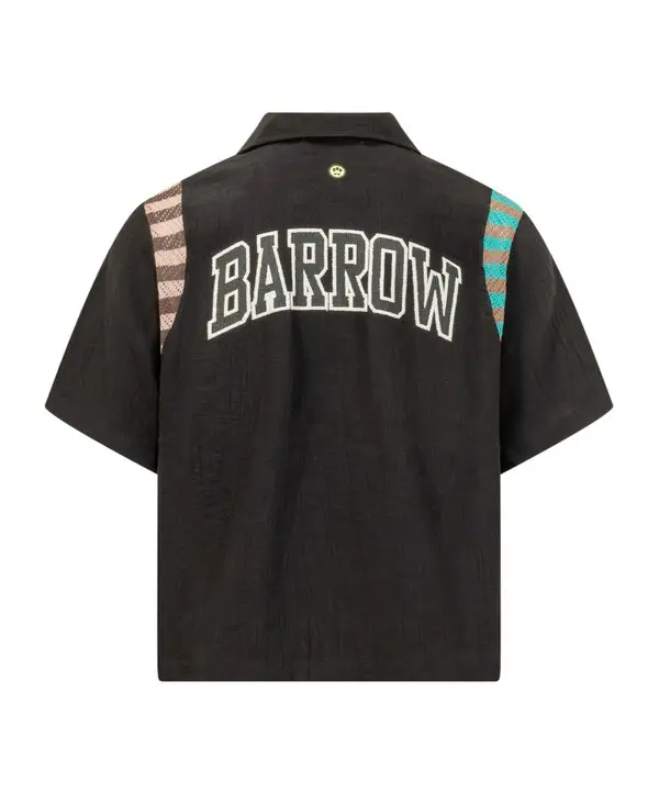 BARROW Logo Short Sleeve Shirt - Black