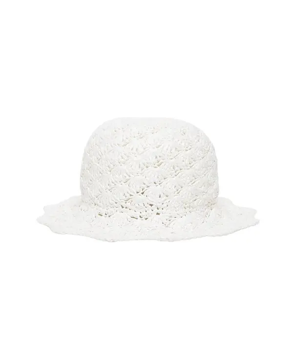 Red Valentino Woven Bucket Hat - White