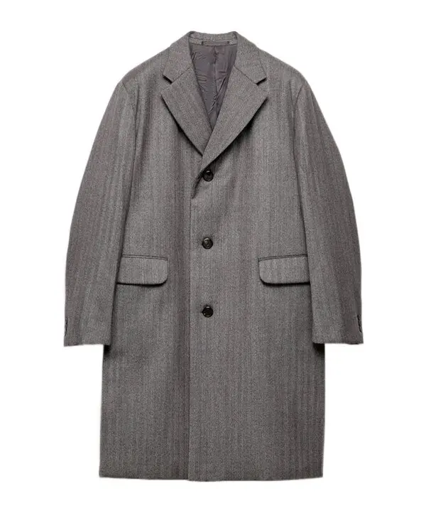 Prada Single-breasted Wool Coat