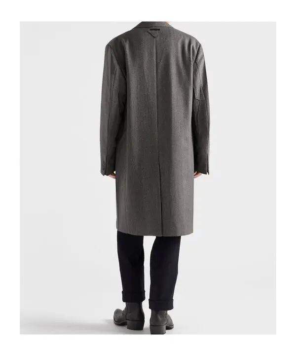 Prada Single-breasted Wool Coat
