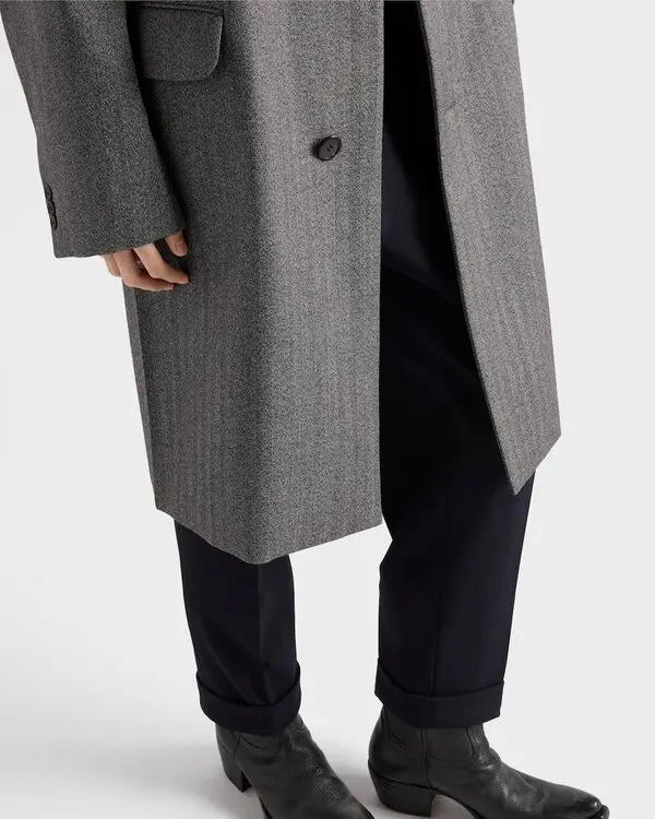 Prada Single-breasted Wool Coat