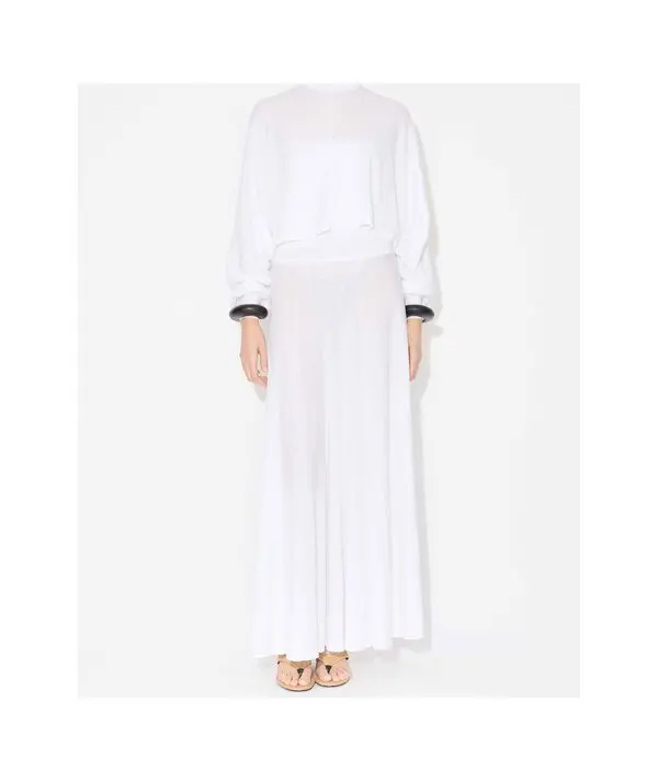 Alaïa Fluid Bustier Maxi Dress - White