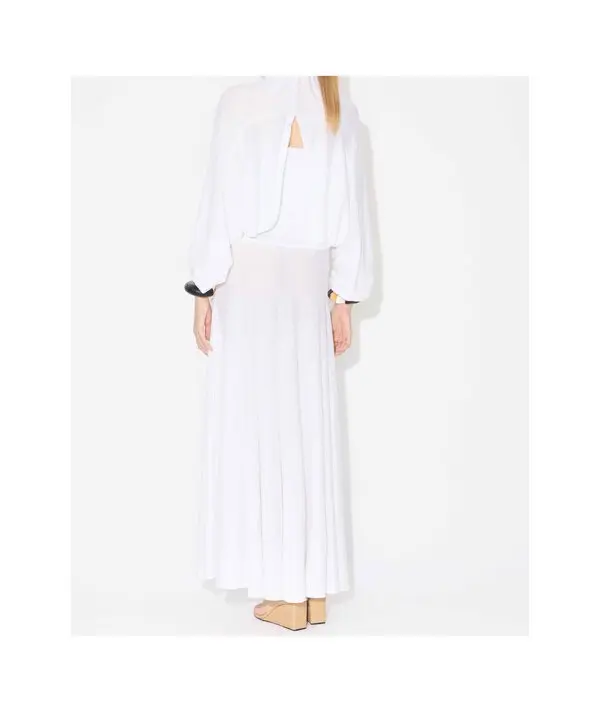 Alaïa Fluid Bustier Maxi Dress - White