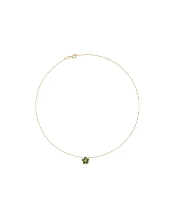 Tory Burch Flower Charm Necklace - Yellow